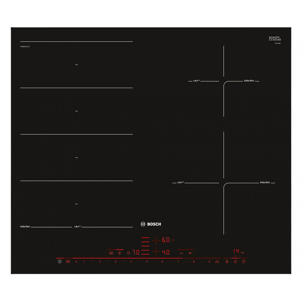Индукционная варочная поверхность Bosch PXE601DC1E черный купить по ...