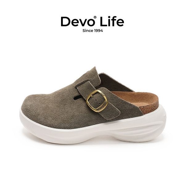 Сабо Женский Devo Life Натуральная кожа, Джут, размер 39 Анатомическая стелька, Бантики Танкетка ...