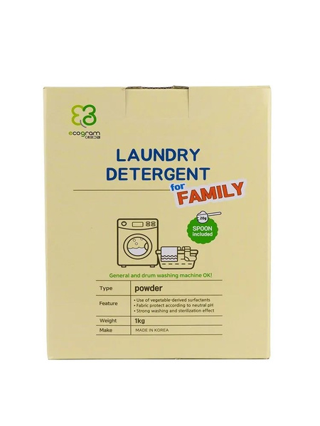 Ecogram Laundry Detergent Family Высококонцентрированный экологичный ...