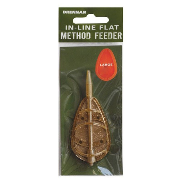 Кормушка фидерная Drennan In-Line Flat Method Feeder L 35g - купить по выгодной цене в интернет ...