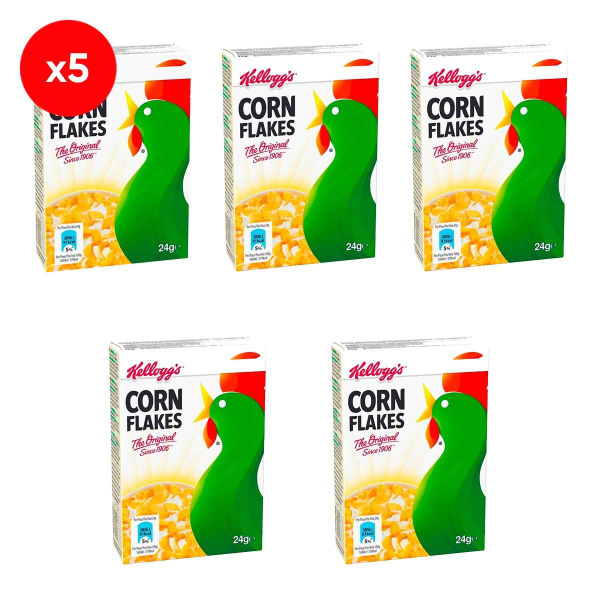 Сухой завтрак Kellogg's Corn Flakes (Германия), 24 г (5 шт) - купить с ...