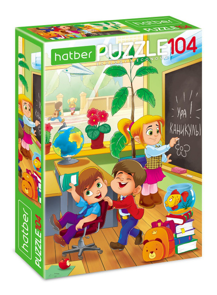 Пазлы Hatber 104 элемента А4ф 220х320мм - купить с доставкой по выгодным ценам в интернет ...