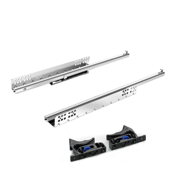 Направляющие для мебели HETTICH Quadro 25 SFP с толкателем Push to open ...