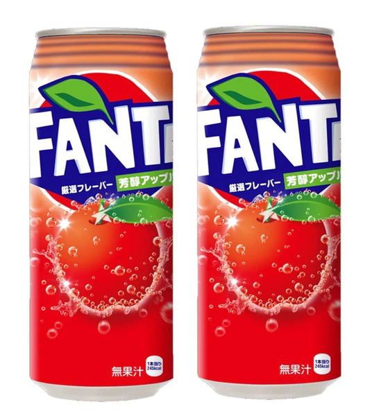 Газированный напиток Fanta Сочное яблоко 2шт по 500мл, Япония - купить ...