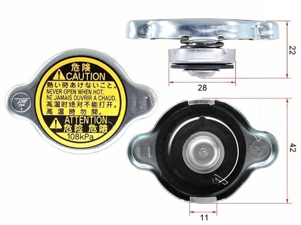 Крышка радиатора TOYOTA 1KZTE,HZ,HDT,2UZFE 96- (1,1 bar) - SAT арт ...