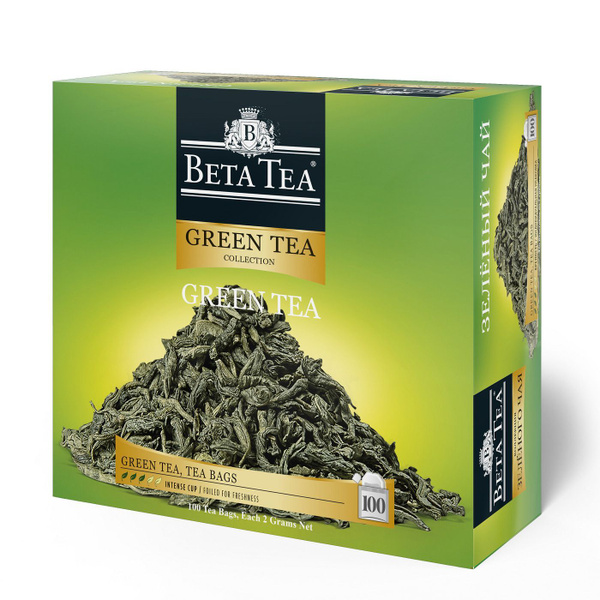 Бета Чай Beta tea Зеленый чай пакетированный мелколистовой 100х1,5 ...