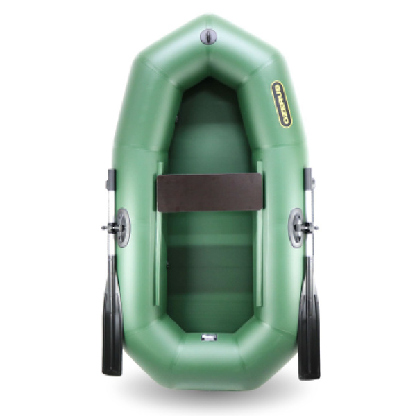 Лодка надувная для рыбалки ПВХ OZERUS 210 гребная одноместная, зеленая - купить по выгодной цене ...