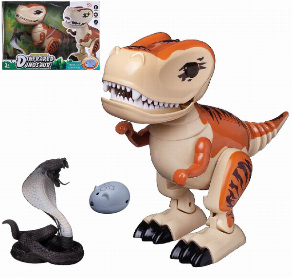 Игровой набор Junfa Динозавр против кобры на радиоуправлении свет звук - купить с доставкой по ...