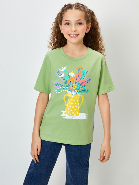 Футболка Acoola, размер 158, цвет зеленый, хлопок 100% - купить по выгодной цене в интернет ...