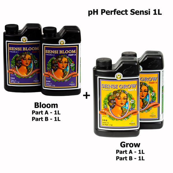 Комплексное удобрение Advanced Nutrients pH Perfect Sensi Grow+Bloom (A+B) 1Л для растений ...