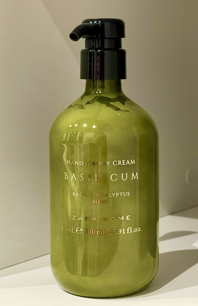 Крем для рук и тела ZARA HOME "Basilicum" 500мл увлажняющее питающее ...