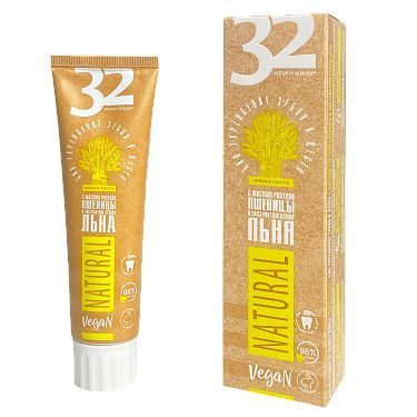 Modum Зубная паста 32 ЖЕМЧУЖИНЫ NATURAL укрепление масло пшеницы и лен ...