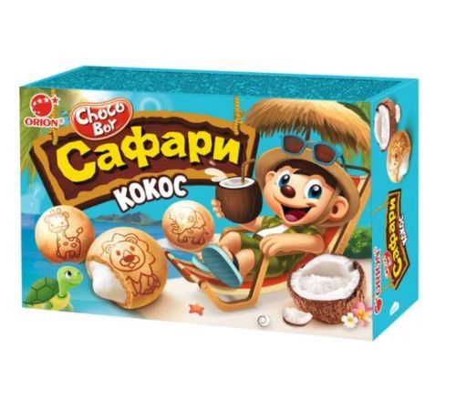 Печенье Choco Boy Сафари Кокос, 39 г - купить с доставкой по выгодным ...