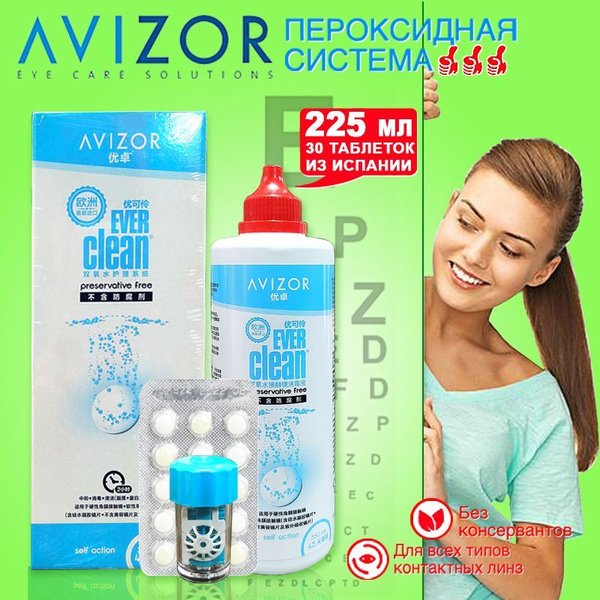 Пероксидная система Avizor Ever Clean (Авизор Эвер Клин) 225 мл + 30 ...