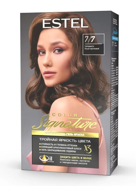 Estel Краска для волос Color Signature, 7/7 Тирамису - купить с ...