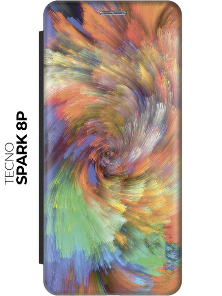 Чехол-книжка Акварельная красота на Tecno Spark 8P / Техно Спарк 8Р ...