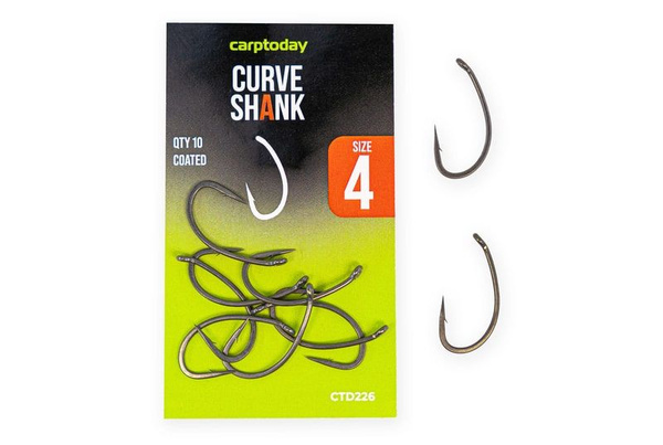 Крючки карповые Carptoday Curve Shank Размер №4 - купить с доставкой по выгодным ценам в ...