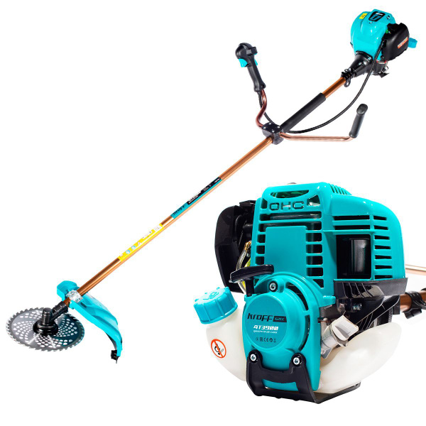 Характеристики Триммер бензиновый Kroff T-3900(4T)+подарок+3 диска для ...