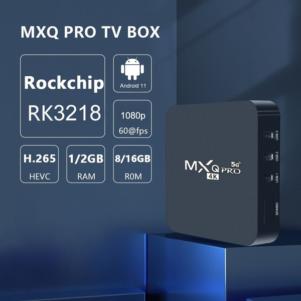 ТВ-тюнер Смарт ТВ приставка Smart TV Box MXQ Pro 4K 1/8 ГБ купить по ...
