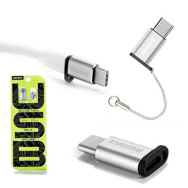 Кабель Импульс Адаптер переходник Micro Usb к Type C Remax Ra Usb1