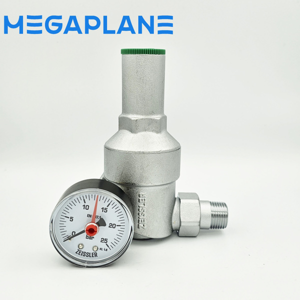 Редуктор давления для систем водоснабжения с манометром, присоединение американка 3/4" ZESSLER ...