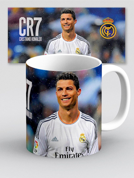Кружка Дари! "Футбол Криштиану Роналду Реал Мадрид Real Madrid", 330 мл ...