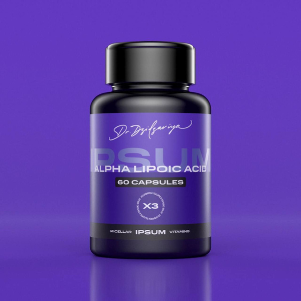 IPSUM, Alpha Lipoic Acid / Витамины Альфа-липоевая кислота, 60 капсул ...