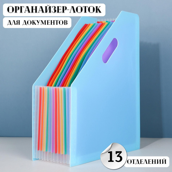 Папка-гармошка органайзер для документов а4 с 13 отделениями, удобная ...