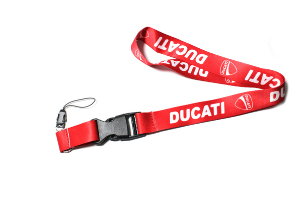 Тканевый шнурок на шею, брелок для ключей мотоцикла DUCATI, RED ...