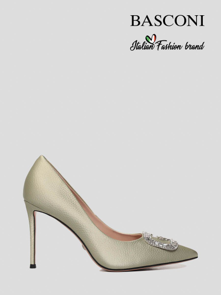 Туфли Женский BASCONI Кожа, размер 36 Шпилька F лодочки Италия Без застёжки Заострённый нос ...