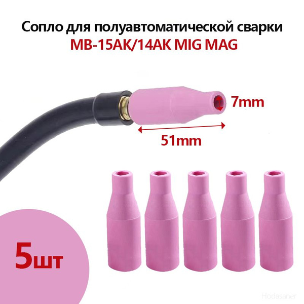 Сопло для полуавтоматической сварки MIG/MAG, Сварочный полуавтомат ...