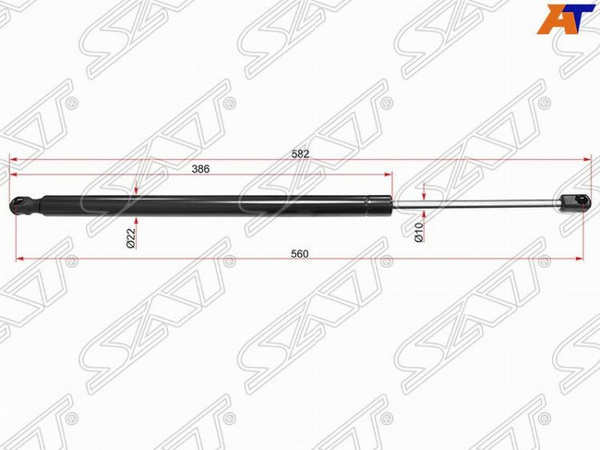 Амортизатор крышки багажника MERCEDES-BENZ M-CLASS W164 05- правый SAT ...