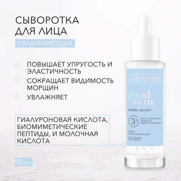 BIELENDA GOOD SKIN HYDRA BOOST Интенсивно увлажняющая сыворотка с ...