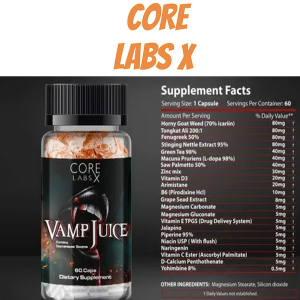 Core Labs Vamp Juice 60 Caps бустер тестостерона купить с доставкой