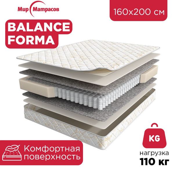 Матрас DOMA Balance Forma_Doma, Независимые пружины, 160 - купить по ...