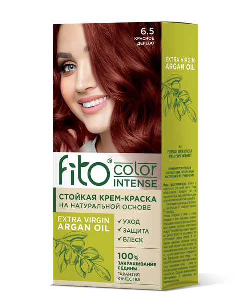 Fito Cosmetic / Стойкая крем-краска для волос Fito Color Intense Фитокосметик, Красное дерево 6. ...