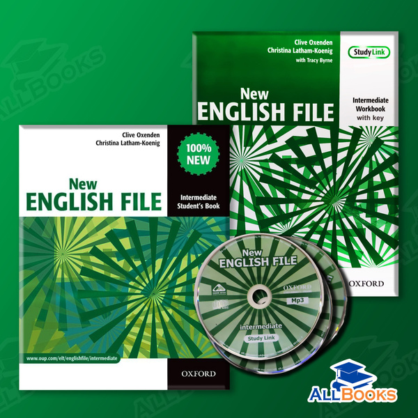 New English File (2nd edition) Intermediate комплект Учебник + Рабочая ...