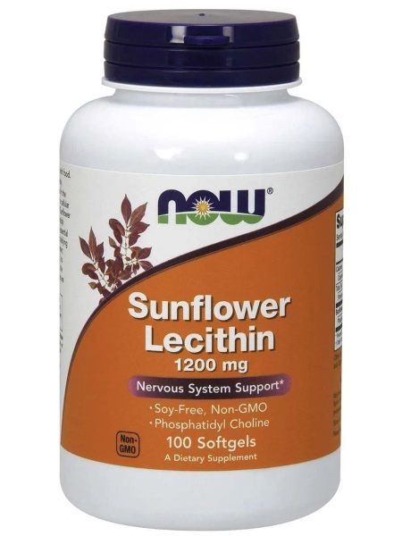 Sunflower Lecithin Подсолнечный Лецитин 1200 мг - купить с доставкой по ...