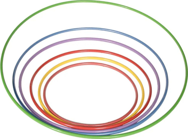 Обруч гимнастический алюминиевый окрашенный, для укрепления мышц и ...