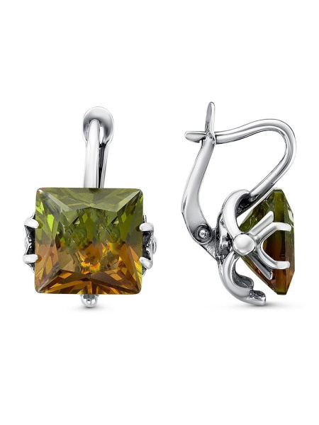 Серьги из серебра с султанитом купить на OZON по низкой цене (1333583230)