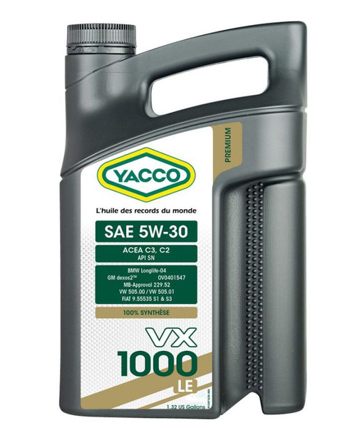 Масло моторное YACCO 5W-30 Синтетическое - купить в интернет-магазине ...