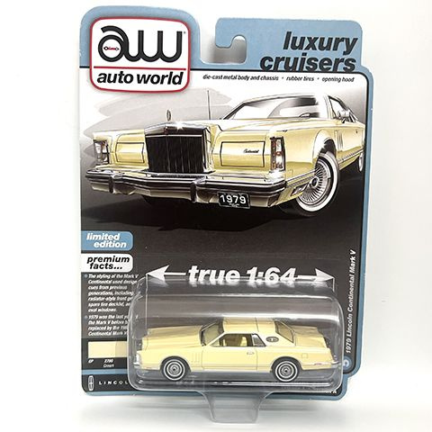 Машинка Auto World 1/64 AW 1979 Lincoln Continental Mark V Luxury ...