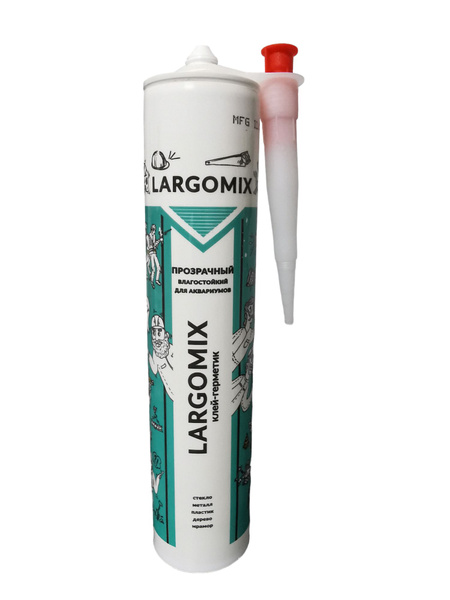 Силиконовый Клей-герметик LARGOMIX, Для беседок, прозрачный - купить по ...