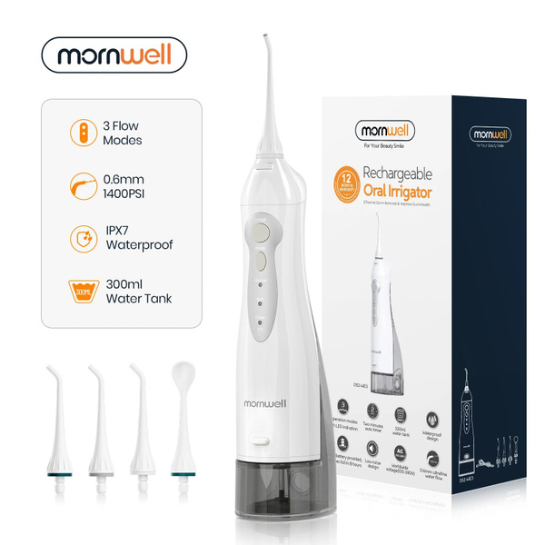 Ирригатор Rechargeable Oral Irrigator Mornwell, Белый/White (D52-WE3 ...