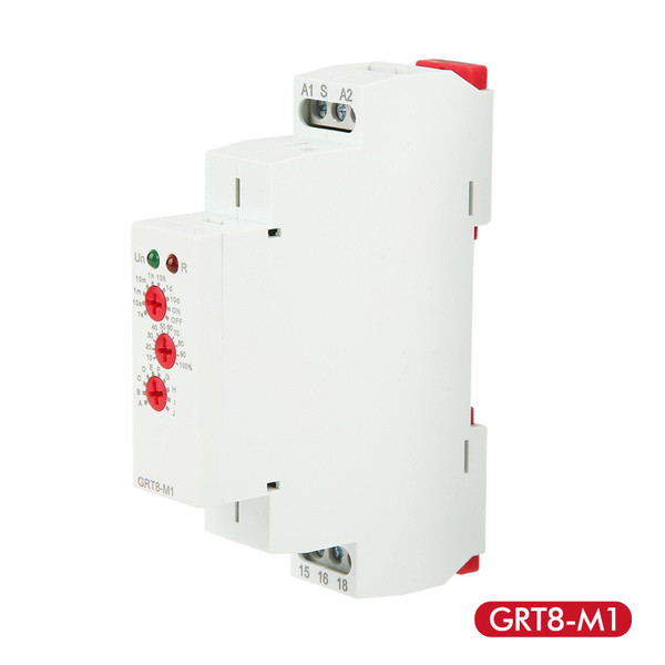 GRT8-M1 Многофункциональное реле времени с 10 функциями, крепление на ...