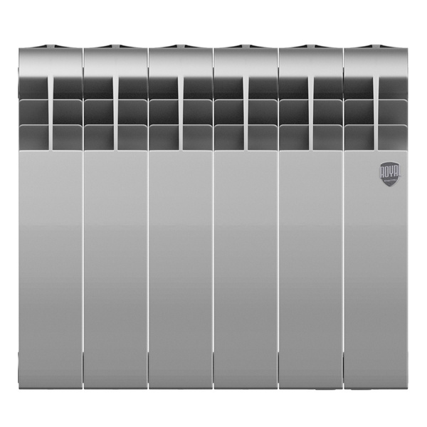 Секционный радиатор Royal Thermo BiLiner 350 /Silver Satin - 6 секц., 6 ...