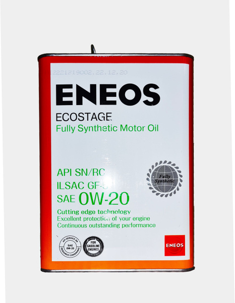 Масло моторное ENEOS 0W-20 Синтетическое - купить в интернет-магазине ...