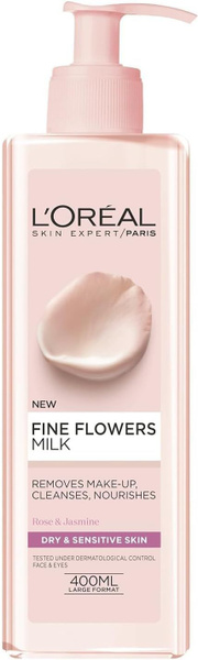 L'Oreal Paris Драгоценные цветы Очищающее молочко для чувствительной ...