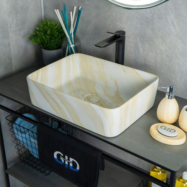 Раковина GID Mnc600x48 см, бежевый купить по доступной цене с доставкой ...