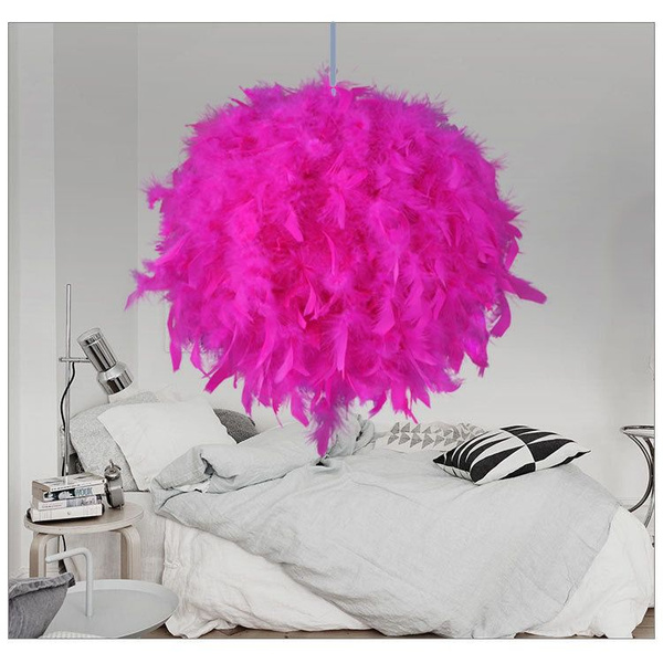 Европейская романтическая уютная люстра с перьями - купить по низкой ...